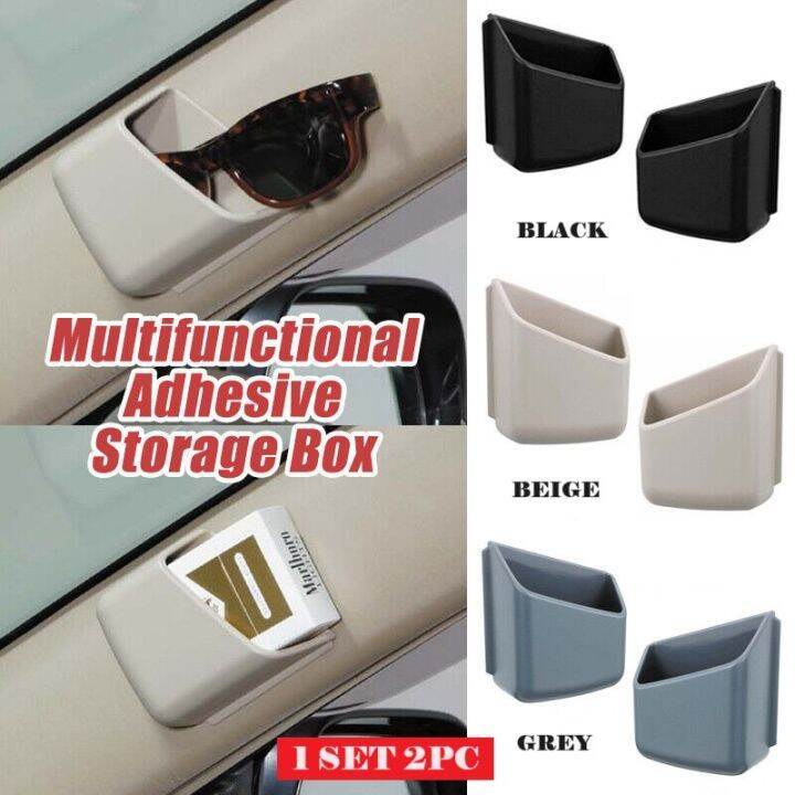 2PC Car Organizer Storage Box Car Dashboard Organizer Pocket Car Pillar ...