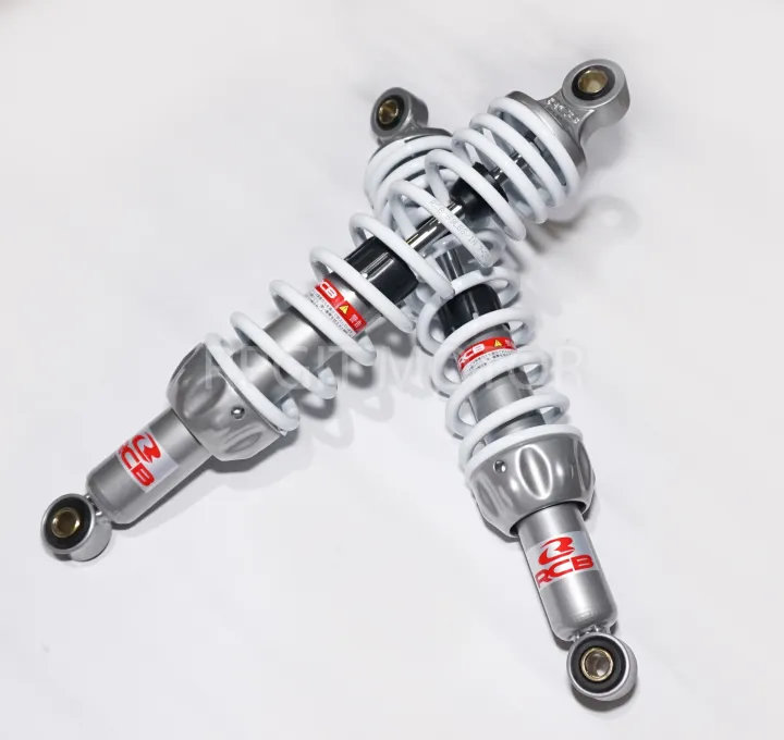 Racing Boy RCB Dual SHOCKS A2 SERIES Silver/White 335mm | Lazada PH