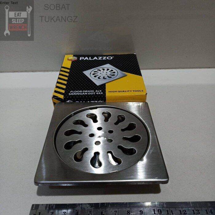 saringan air/ saringan got / floor drain stainless steel 4x4inch ...