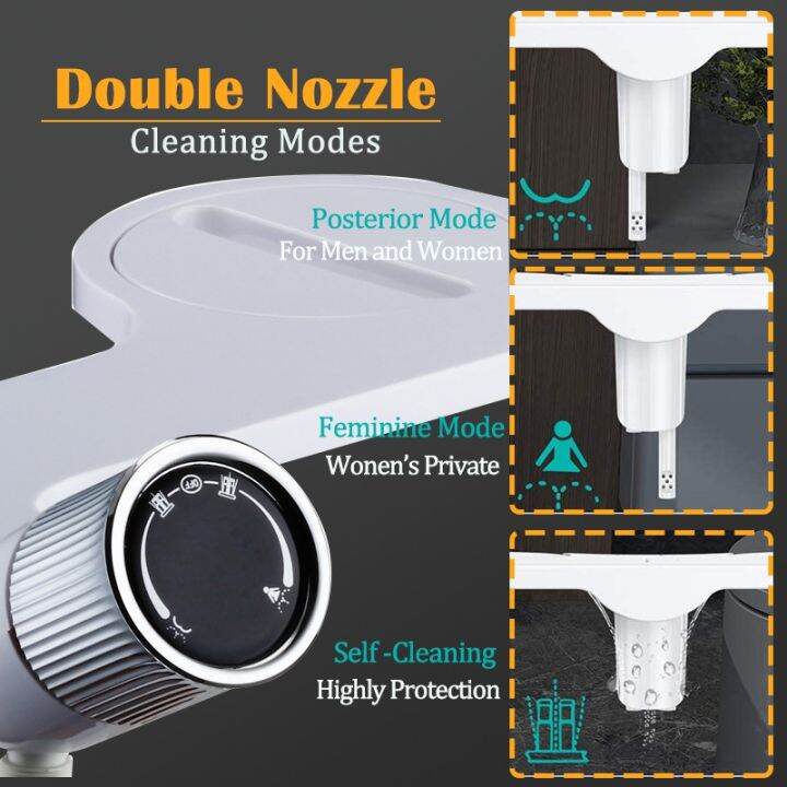 JoyLife Non-Electric Dual Nozzle Bidet Toilet Attachment System (Model: JTS-006-DIY EASY) | Lazada