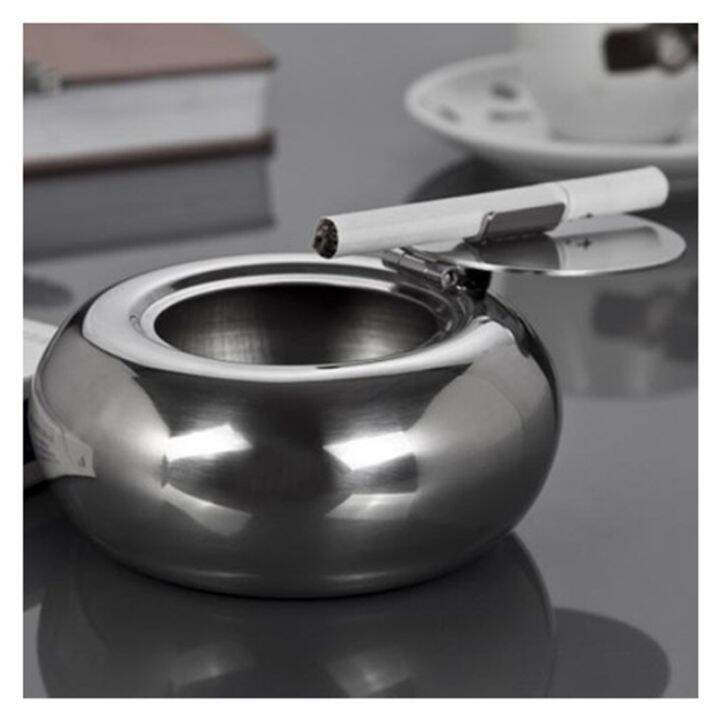2021 New Stainless Steel Drum Shape Ashtray Cigarett C igar Smoking ...
