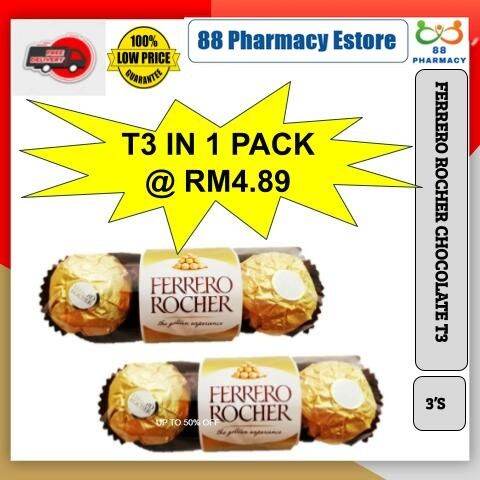 FERRERO ROCHER T3 IN PACK CHOCOLATE | Lazada