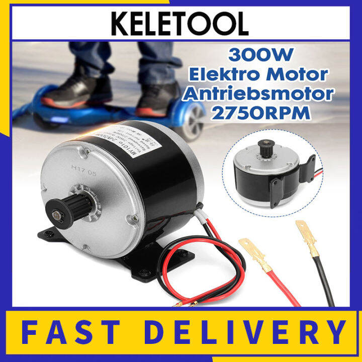 MY1016 Baru 24V 350W Motor Listrik Kecil Sikat untuk E Skuter dan Go ...