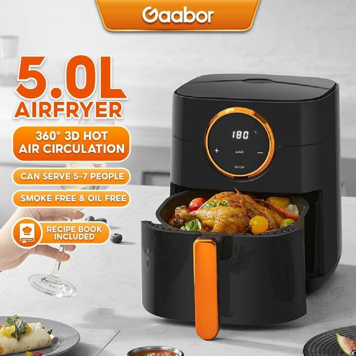 Gaabor Air Fryer 5L Digital Control Hot Oven Oil Free Healthy Cooker ...