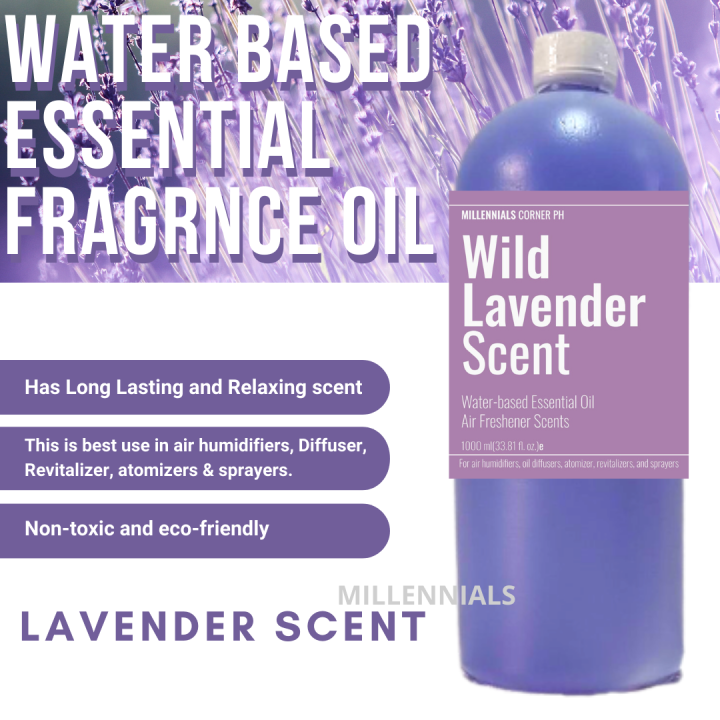 1 Liter Lavender premium scent water based fragrance essential oil air ...