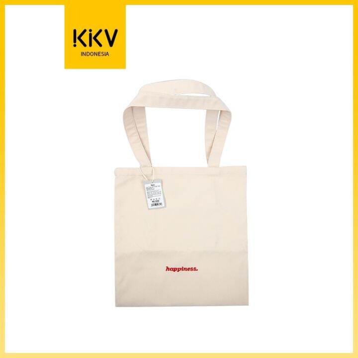 kkv- happiness colortote bag kanvas/bag/large capacity/ Tas Kanvas ...