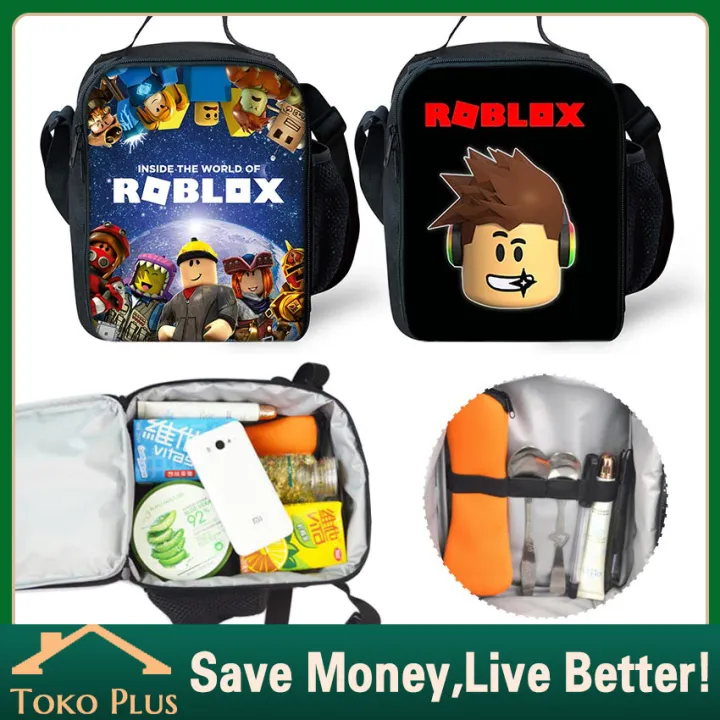 Tas Anak Roblox Anak-anak Sekolah Siswa Kotak Makan Siang Ice Pack ...