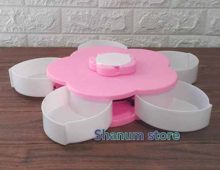 Toples Tempat Kue Makanan Ringan Permen 5 Sekat Snack Box | Lazada ...