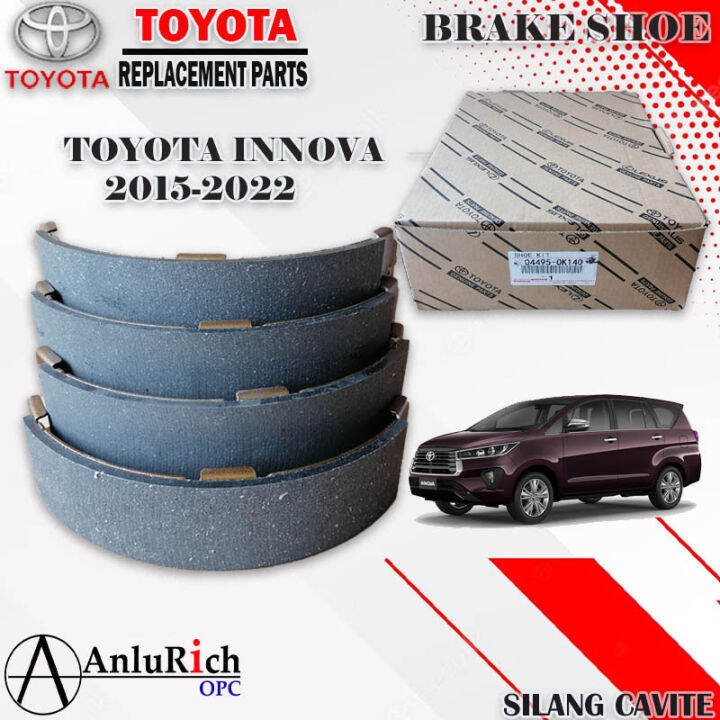 Brake Shoe Toyota Innova 2015-2022 Toyota OEM Part no: 04495-0K140 ...