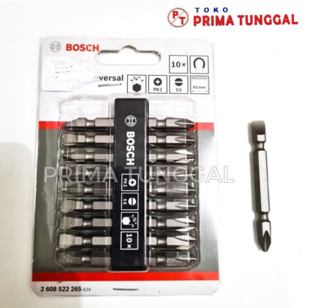 Mata Bor Obeng Plus Min PH2 Bosch 65MM Mata Bor Driver PH2 harga per 1 ...