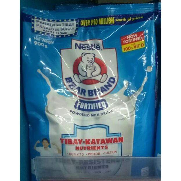 Bear Brand Fortified Powdered Milk Drink 900grams New Packaging | Lazada PH