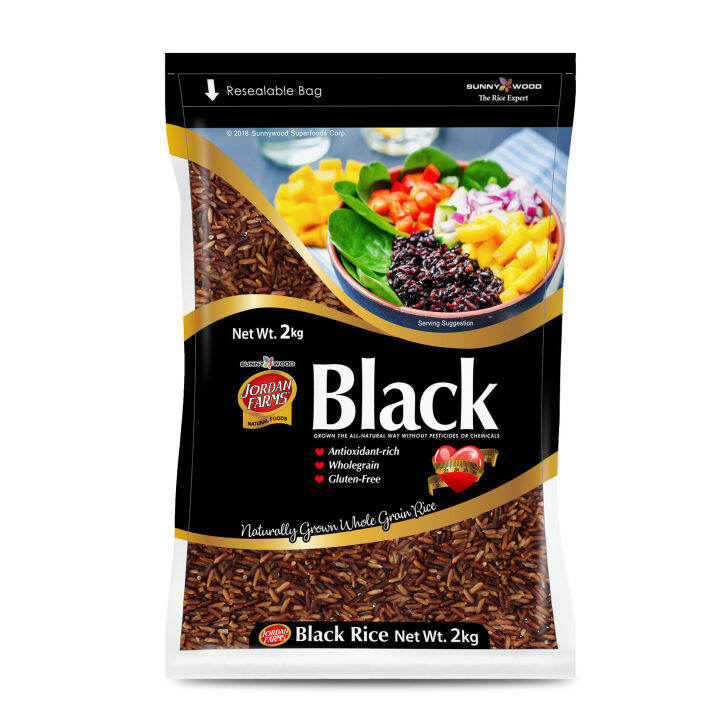 Jordan Farms Black Rice Unpolished Rice 2KG | Lazada PH