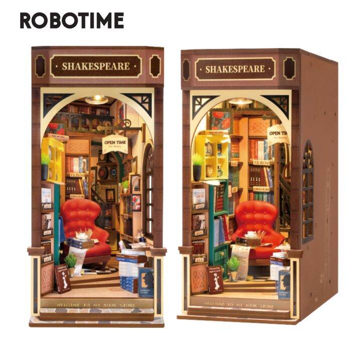 Robotime Rolife บ้านตุ๊กตา DIY สำนักเก็บเอกสารลึกลับของประดับตกแต่งเด็ก ...