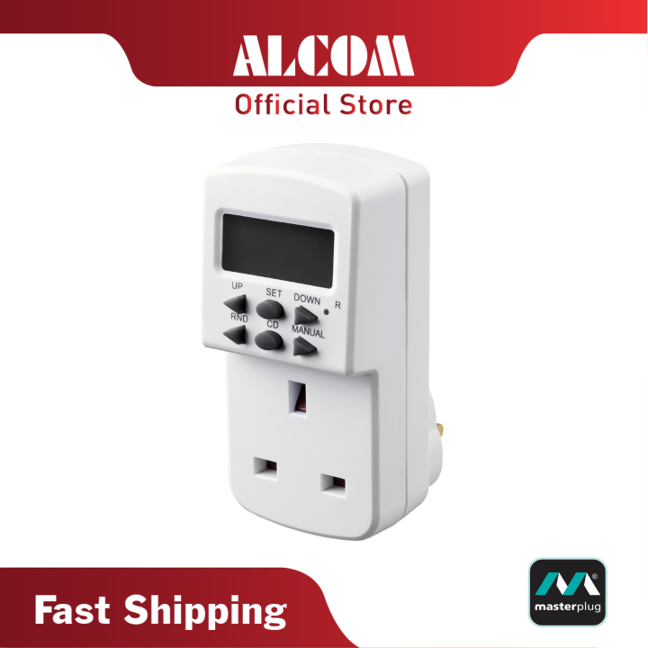Masterplug TES7-MPA Programmable Electronic Timer with 12/24hr Time ...