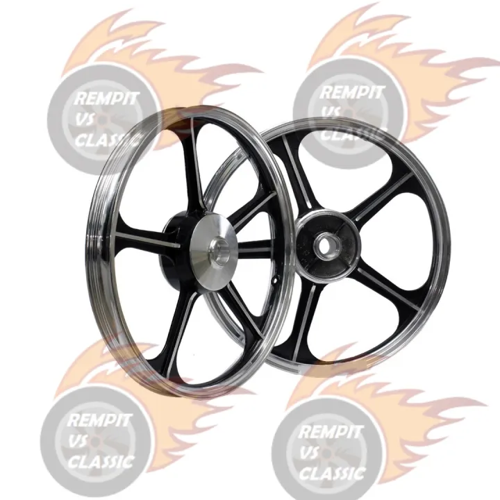 RXZ 5BATANG SPORT RIM ( BLACK / GOLD ) | Lazada