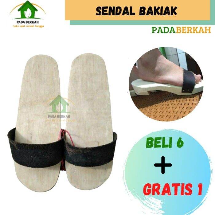 Sendal Sandal Bakiak Sandsl Kayu Sandal Tradisional Sandal Wudhu ...