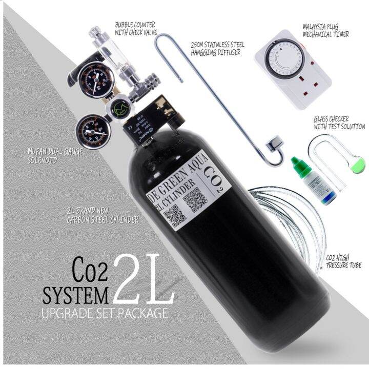 Super value Brand new aquatic Co2 system complete set cylinder solenoid ...