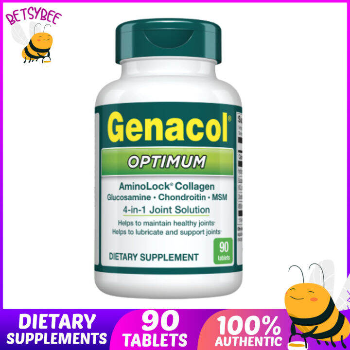 GENACOL Optimum Aminolock Collagen + Glucosamine Chondroitin MSM 4-in-1 Joint Solution 90 ...