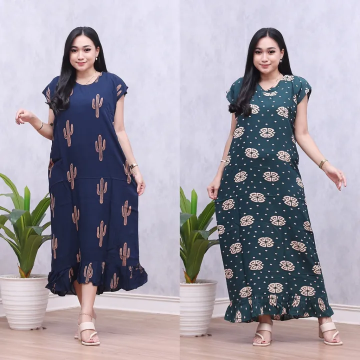 DASTER LONG RUFFLE RAYON / DASTER PANJANG REMPEL / PAKAIAN WANITA ...