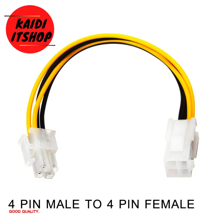 สายต่อยาว Power cable 4 pin to 4 pin / CABLE 4P F TO 4P M / 9.5'' ATX ...