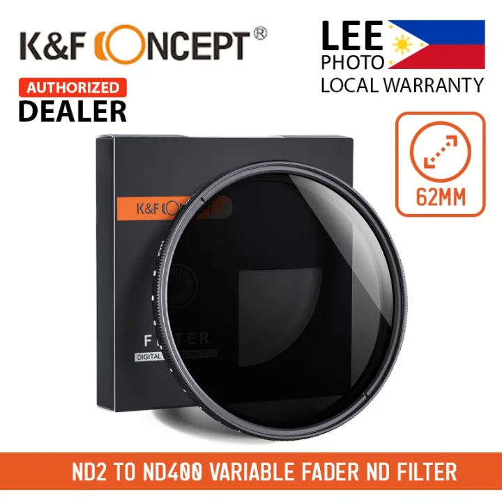 K&F Concept 62mm Variable Fader Neutral Density Filter (Lee Photo) | Lazada PH