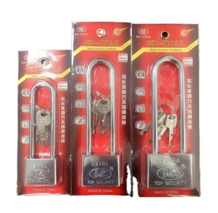 READY STOCK - Padlock Heavy Duty Long Shackle Security Padlock | Lazada