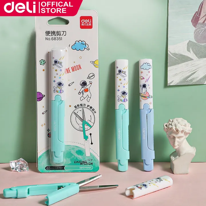 Deli Scissors For School Aerospace Stationary Scissor Blade Assorted ...