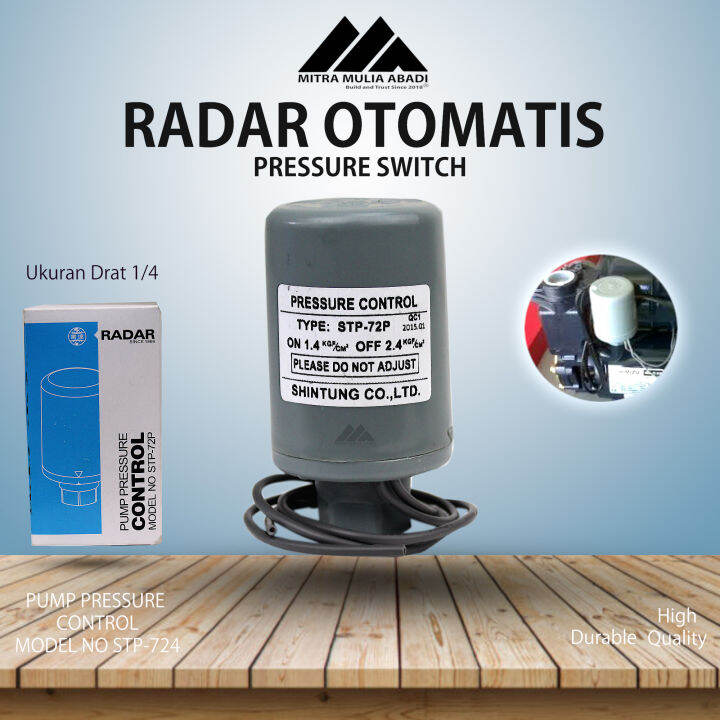 Otomatis Pressure Switch Radar Drat 1/4 Inch Otomatis Pompa Air ...