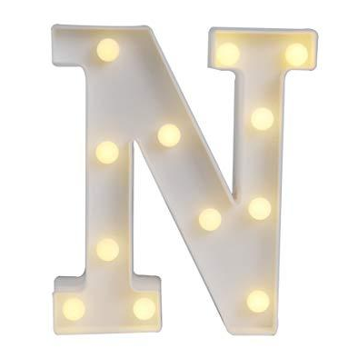 LED LETTER LIGHT BATTERY OPERATED - N | Lazada PH