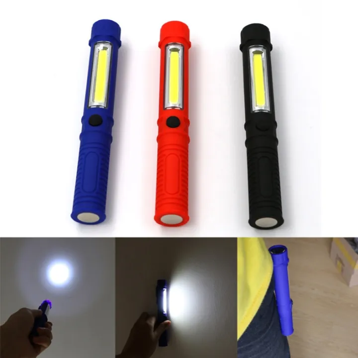 Portable Work Light COB LED Inspection Flashlight Hand Torch Lamp ...