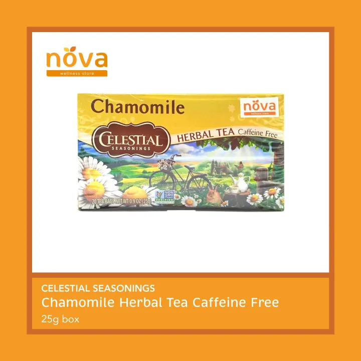 Celestial Seasonings Chamomile Herbal Tea Caffeine Free 25g (box ...