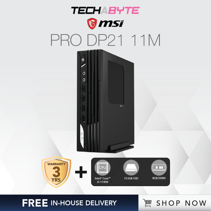 MSI PRO DP21 11M | i5-11400 | 8GB DDR4 | 512 SSD | Intel UHD Graphics | Desktop (PRO DP21 11M ...