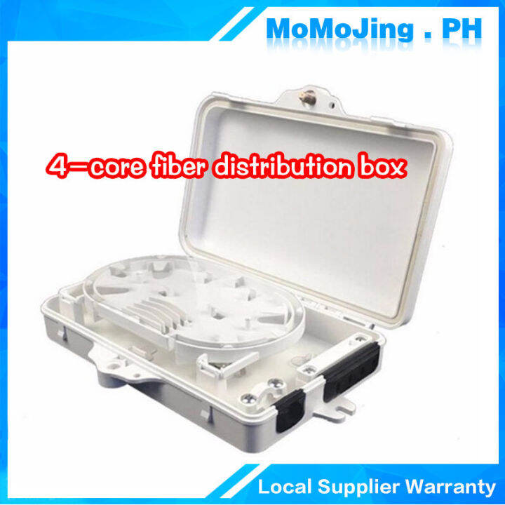 Wall Mounted 4 Core Fiber Optic Splitter Box PLC Distribution Box ...