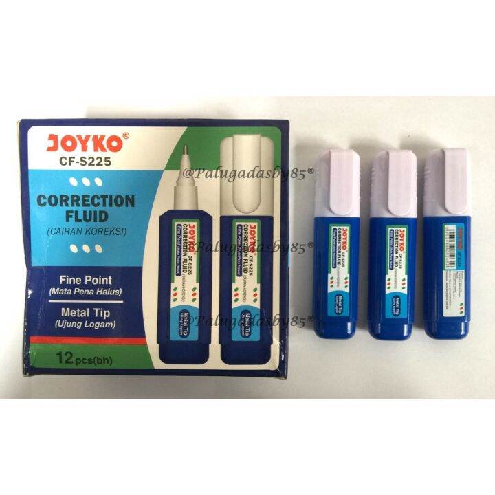 (1 Biji) Correction Fluid JOYKO CF-S225 / Correction Fluid Cairan ... (1 Biji) Correction Fluid JOYKO CF-S225 / Correction Fluid Cairan ...