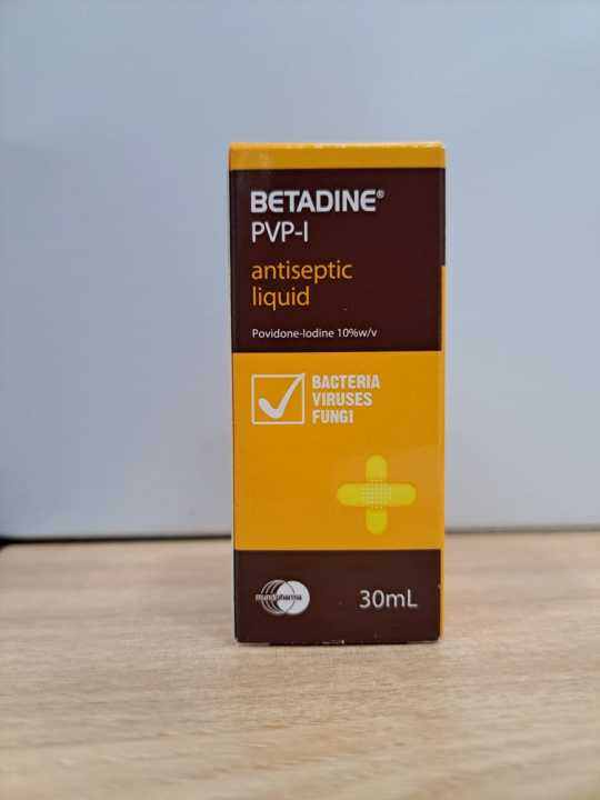 BETADINE PVP-I Antiseptic Liquid Povidone Iodine 10% 30ml | Lazada