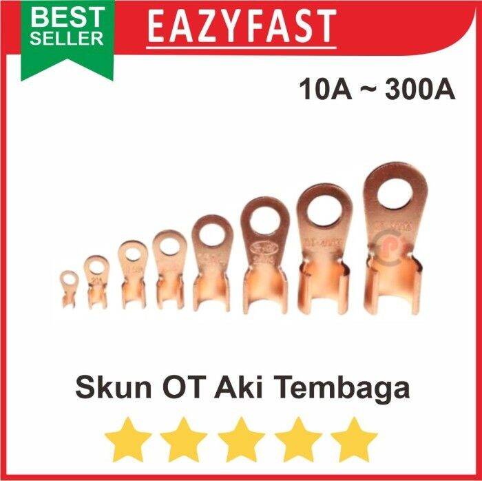 Skun Kabel Bulat Ring Kepala Aki Accu Motor Mobil Tembaga Copper Sekun ...