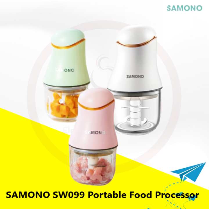 SAMONO Portable Food Processor SW099 Blender Elektrik Kaca Multifungsi ...