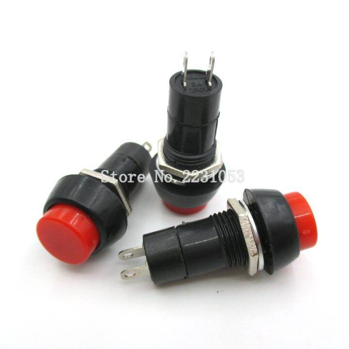 5PCS/LOT 2 Pin Plastic 12mm Push Button Latching Momentary Switch 3A ...