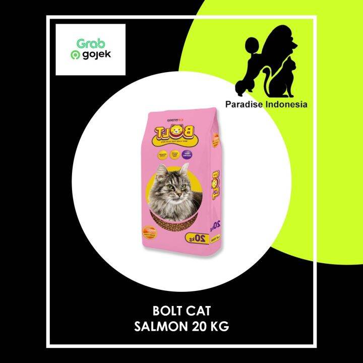 BOLT SALMON 20KG - BOLT KERING - MAKANAN KUCING KERING - BOLT RASA ...