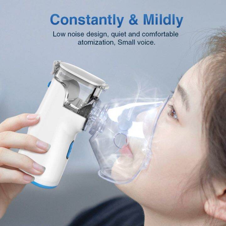 Portable Mesh Nebulizer Handheld Mesh Inhaler Ultrasonic Atomizer for ...
