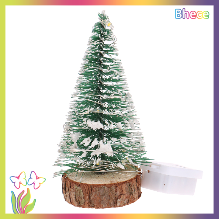 อุปกรณ์การตกแต่งคริสต์มาสแอลอีดีต้นคริสต์มาส Bhece 1:12บ้านตุ๊กตา ...