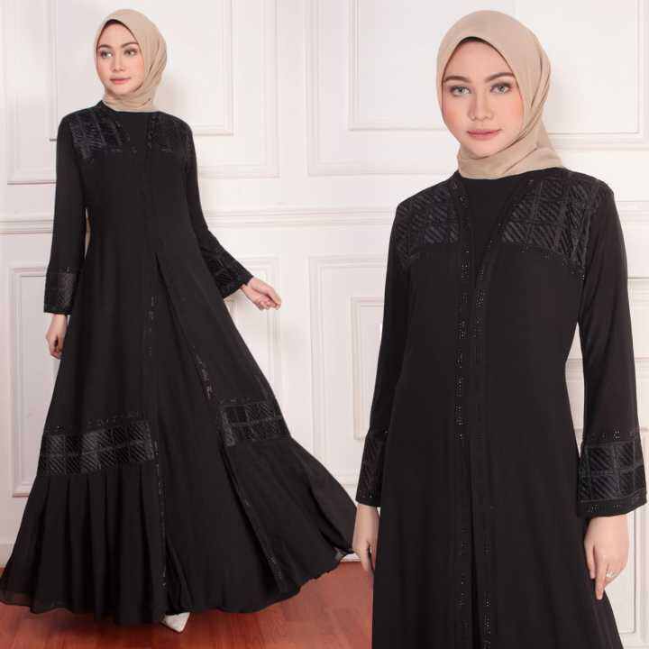 abaya turkey hitam 2021 remaja simple // abaya hitam // Ratyla Store ...