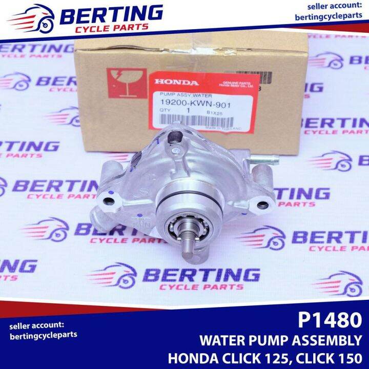 WATER PUMP ASSEMBLY Honda Click 125 Click 150 Genuine 19200-KWN-901 ...