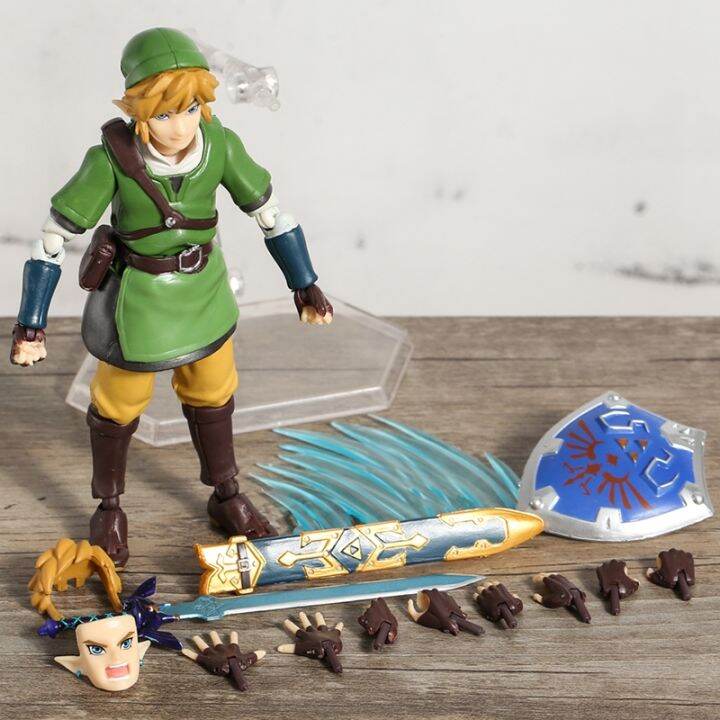 {AhQ ornaments} Figma 153 Link Action Figure PVC ของเล่นตุ๊กตาตุ๊กตา ...