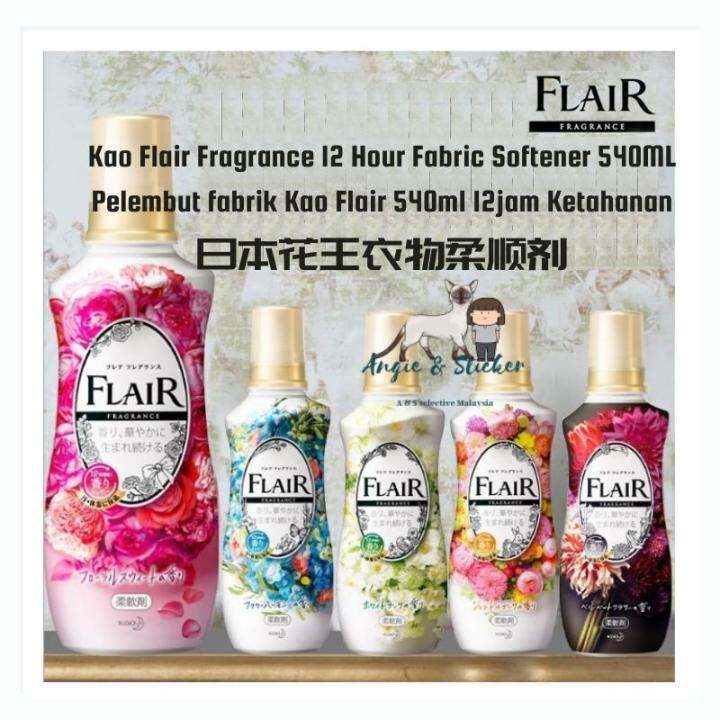 [StockM] Kao Flair Fragrance 12 Hour Fabric Softener 540ML Pelembut fabrik Kao Flair 540ml 12jam ...