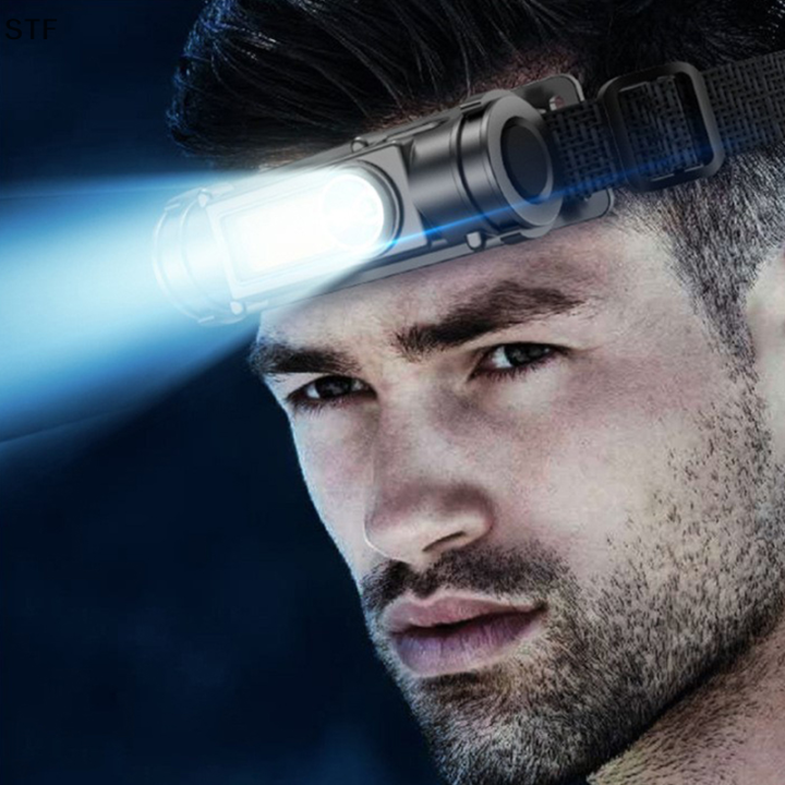 STF 6000lumens Led Headlamp XPE+COB Headlight Head Torch Flashlight ...