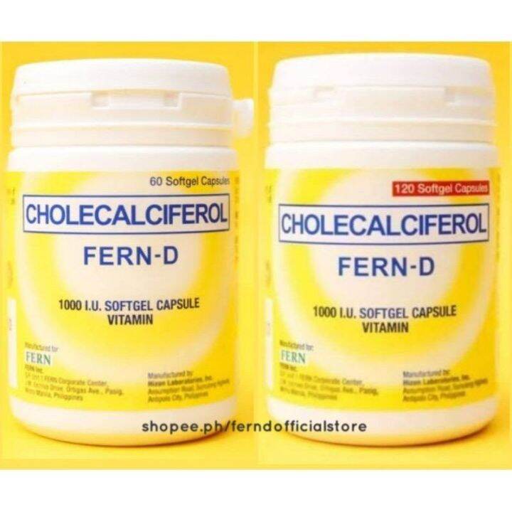 FERN D 60/120 softgels - Pure Vitamin D3 (Fern Activ Milkca Silverfresh) | Lazada PH