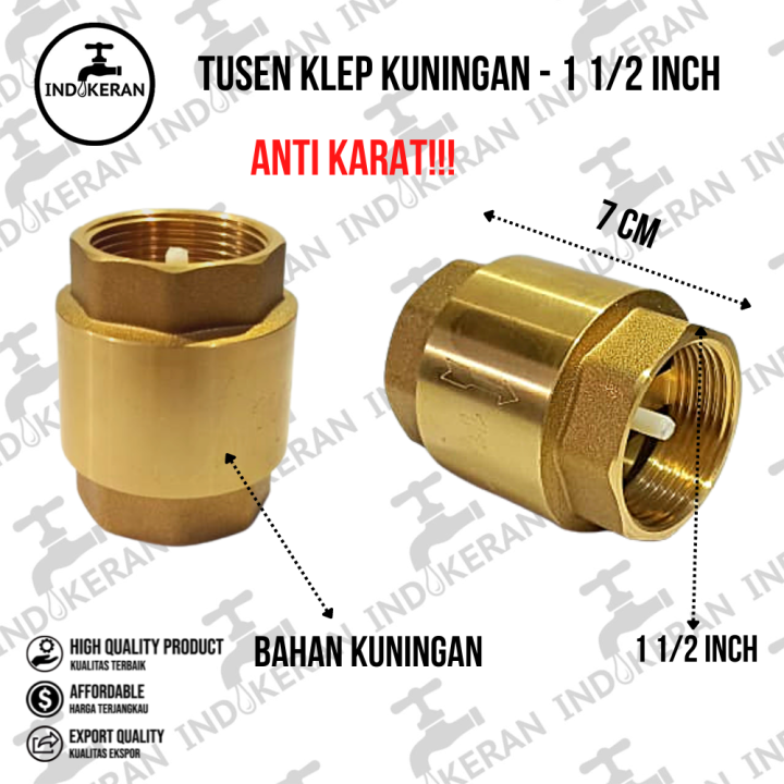 INDOKERAN - Tusen Klep Kuningan - 1 1/2 Inch | Lazada Indonesia