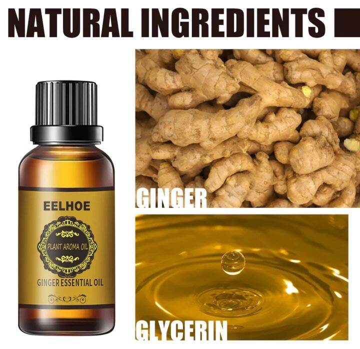(CHERRY BLOSSOM) EELHOE 30ml Natural Drainage Ginger Essential Oil ...