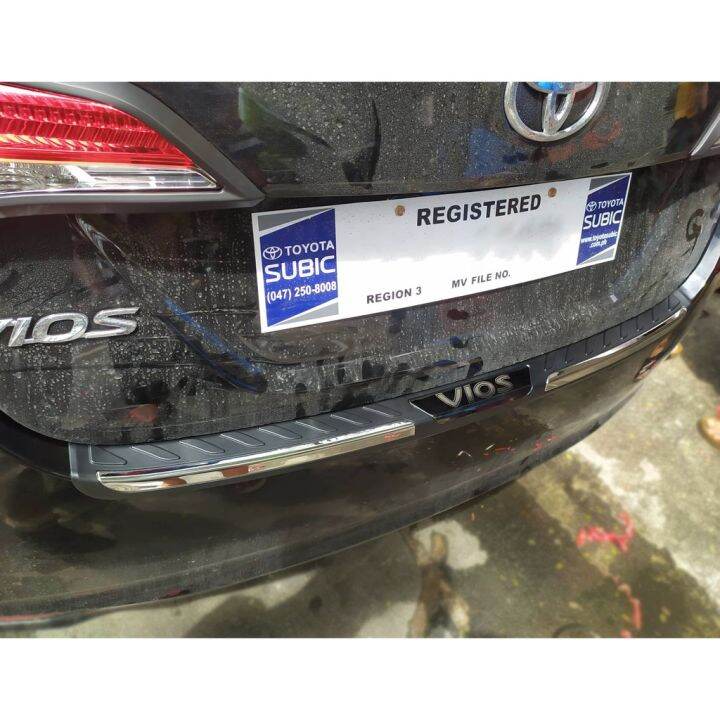 Toyota Vios 2019 to 2020 Rear Stepsill Bumper Guard | Lazada PH